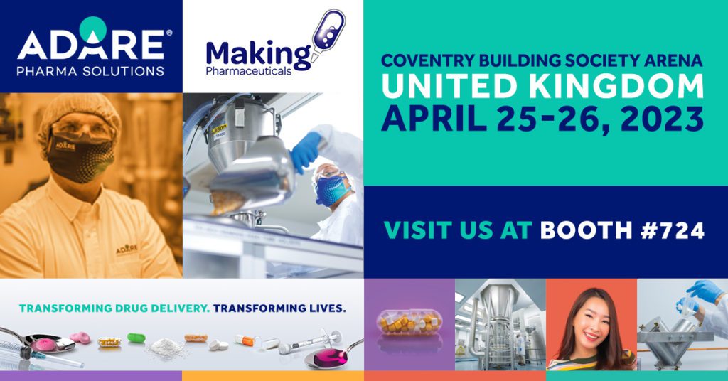 Making Pharmaceuticals UK 2023 - Adare Pharma Solutions